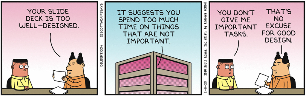 Dilbert: No excuse for good design - Graphic Design - Graphic Design Forum