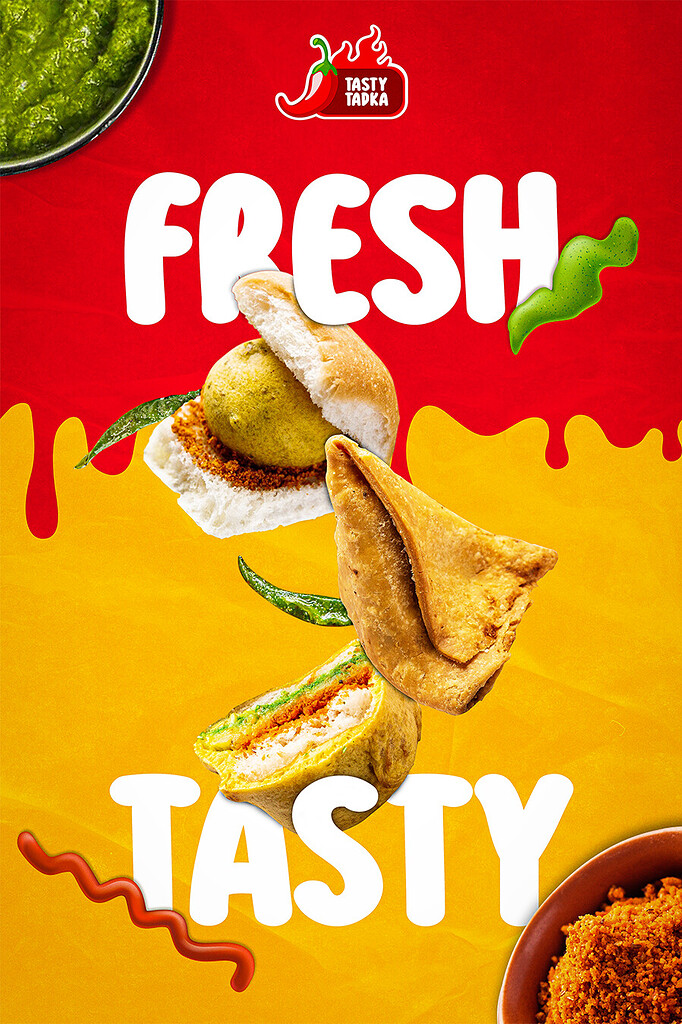 Poster for local fast food seller - The Crit Pit - Graphic Design Forum